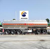 China 4200L Fuel Tanker Semi Trailer Made of Carbon Steel Stainless Steel or Aluminium Alloy for sale