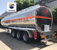 China 4200L Fuel Tanker Semi Trailer Made of Carbon Steel Stainless Steel or Aluminium Alloy for sale