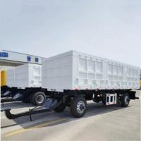 China Drawbar Towing Dolly Full Trailer With Side Wall Stake for Heavy Cargo Transportation for sale