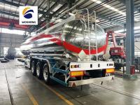 China 4200L Fuel Tanker Semi Trailer Made of Carbon Steel Stainless Steel or Aluminium Alloy for sale