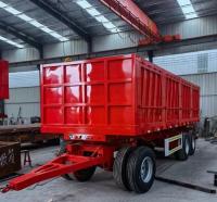 China 500mm Q345 Carbon Steel Draw Bar Fence Full Trailer with 3 Axles 40-100 Tons Capacity for sale