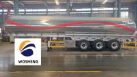 China 4200L Fuel Tanker Semi Trailer Made of Carbon Steel Stainless Steel or Aluminium Alloy for sale