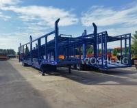 China Truck Trailer Wosheng 2 Axles Car Carrier Trailer Double Deck Car Transport Semi Trailer for sale
