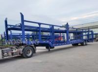 China Truck Trailer Wosheng 2 Axles Car Carrier Trailer Double Deck Car Transport Semi Trailer for sale