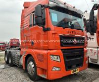China Used Left Hand Drive 6x4 Truck Head 350-450HP Tractor Truck with Capacity of 31-40 T for sale
