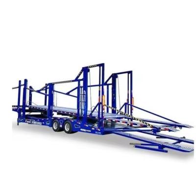 China Wosheng 2 Axles Car Carrier Trailer Double Deck Car Transport Semi Trailer for Durable for sale