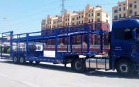 China Wosheng 2 Axles Car Carrier Trailer Double Deck Car Transport Semi Trailer for Durable for sale