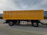 China Customer's Request Full Trailer with 2 Axles 20FT Drawbar Cargo Fence Semi Trailer for sale