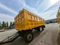 China Customer's Request Full Trailer with 2 Axles 20FT Drawbar Cargo Fence Semi Trailer for sale