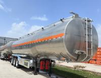 China Truck Trailer 20-60CBM Liquid Food Tank Semi Trailer with Air/Mechanical Suspension for sale