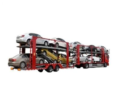 China Transport 6-10 Cars with Wosheng 2 Axles Car Carrier Trailer and Double Deck Design for sale