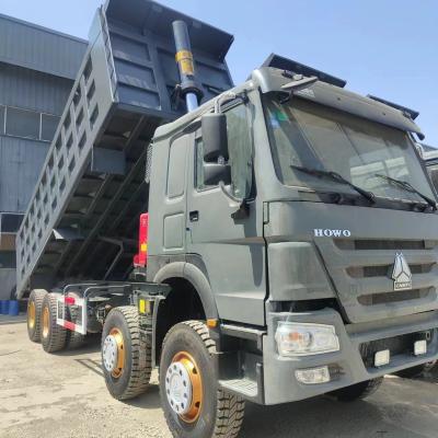 China Sinotruck Howo 3/4 axles 6x4 4x2 8X4 371HP 375HP hydraulic cylinder tipper dump truck for sale