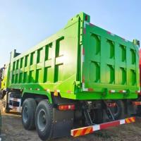 China 100 Ton Rear Tipper Hydraulic Cylinder Dump Truck Used HOWO 6x4 for Muck Transportation for sale