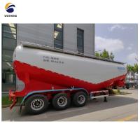 China 3 Axle 45 50 60 cbm Fly Ash Silo Cement Tanker Trailer with Working Press of 2.5 Bar for sale