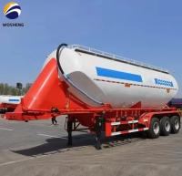 China 3 Axle 45 50 60 cbm Fly Ash Silo Cement Tanker Trailer with Working Press of 2.5 Bar for sale