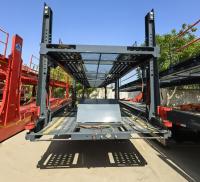 China 8.25x22.5 Steel Rim Double Decker Car Carrier Semi Trailer for Vehicles Customized for sale