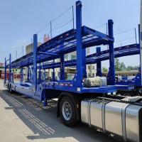 China Max Payload 30000 kg Steel Overland Double Deck Semi Trailers for Car Hauler Transport for sale