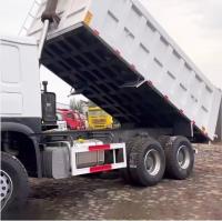 China 6 Cylinders Used White Color Sand Lorry Cargo Dumper Tipper Trucks for Africa Market for sale
