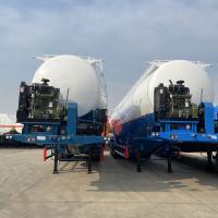 China 60Ton Max Payload Truck Trailer Bulk Cement Silo Tanker Semi Trailers for Product for sale