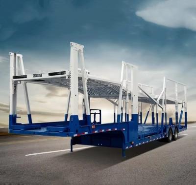 China Customizable 2 Axles Semi-Trailer Car Carrier for Transporting 6-8 Units of Vehicles for sale