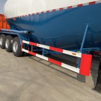 China WOSHENG 50 Ton Bulk Truck Steel Storage Silo Dry Powder Cement Bulker Tanker Trailer for sale