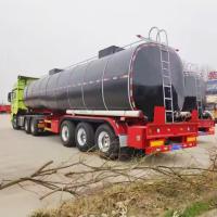 China Lower 3 Axles Transport Asphalt Bitumen Tanker Semi Trailer with Heated Truck Trailer for sale
