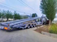 China 2 Axles Car Carrier Trailer Double Deck Car Transport Semi Trailer with ABS Brake System for sale