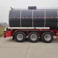 China Lower 3 Axles Transport Asphalt Bitumen Tanker Semi Trailer with Heated Truck Trailer for sale