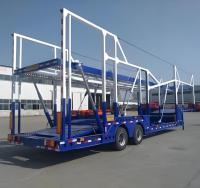 China Steel Double Deck CAR Carrier Semi-Trailer 6-12 Units Cdv MPV SUV Hydraulic Device for sale
