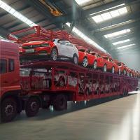 China Steel Double Deck CAR Carrier Semi-Trailer 6-12 Units Cdv MPV SUV Hydraulic Device for sale