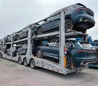 China 2 Axle Car Carrier Semi-Trailer 6/8/10 Bits Double Deck Auto Transport Truck Trailer for sale
