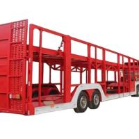 China Truck Trailer Direct OTTC 2 Axles Car Carrier Semi-Trailer for Car Transportation for sale