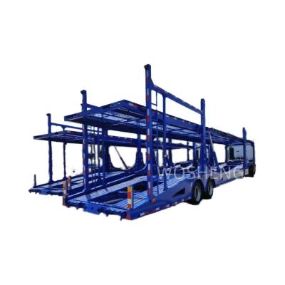 China 2 Axle Double Deck SUV and Car Carrier Semi Trailer for Russia Market 24.5/70R16 Tire for sale