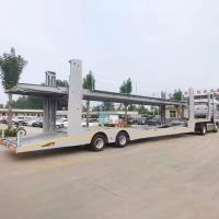 China Steel Car Carrier Semi-Trailer 2 or 3 Axles Hydraulic Car Hauler with 12R22.5 Tyres for sale