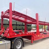 China Hydraulic and Manual Lifting Double Deck Car Carrying Truck Trailer for Car Transport for sale