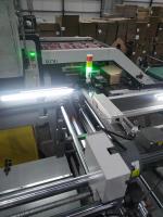 China Back Feeder 3 Ply 5 Ply Flute Laminator Machine 150m/Min PLC Control for sale
