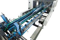China Touch Screen Carton Corrugated Box Folder Gluer PLC Control for sale