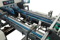 China Touch Screen Carton Corrugated Box Folder Gluer PLC Control for sale