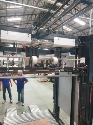 China 2100mm*2100mm Auto Stacker Machine Integrated With Flute Laminator for sale