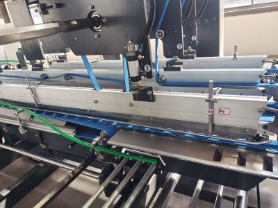 China Automatic Cardboard Folder Gluer Machine 128mm-850mm Box Width for sale