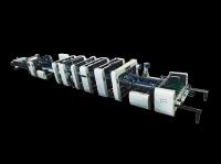 China Double Laminated Carton Box Folder Gluer Machine 48KW Continuous Paper Feeding for sale