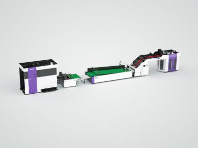 China Remote System Optional Flute Laminator Machine Post Coating Laminating Machine Size 8800 2350 1700mm Designed for Consistent Lamination for sale