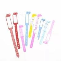 China Disposable Vinyl Plastic Medical Wristbands 19mm Width Water Resistant for sale