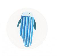 China Waterproof Social Media NFC Tag Custom Logo Epoxy RFID Mini Card for sale