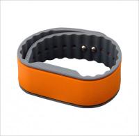 China G18 Silicone RFID Wristband IP68 Adjustable Insided Metal Button for sale