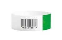 China Paper Disposable Bar Code Wristband Waterproof CMYK Pantone Colors for sale