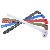 China OEM Glitter Plastic Holographic Wristbands Disposable 22 Colors Customized for sale