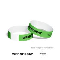 China Disposable Vinyl Plastic Medical Wristbands 19mm Width Water Resistant for sale