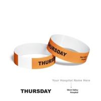 China Disposable Vinyl Plastic Medical Wristbands 19mm Width Water Resistant for sale