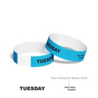 China Disposable Vinyl Plastic Medical Wristbands 19mm Width Water Resistant for sale